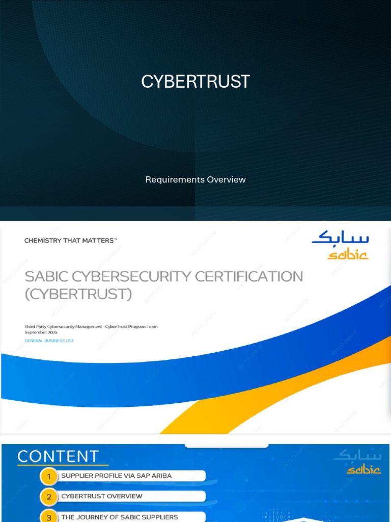 CYBERTRUST Requirements Overview | PDF