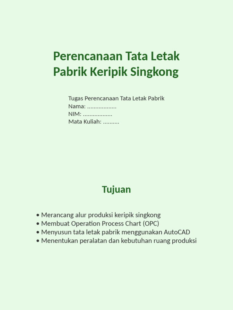 Presentasi Tata Letak Keripik Singkong Styled | PDF
