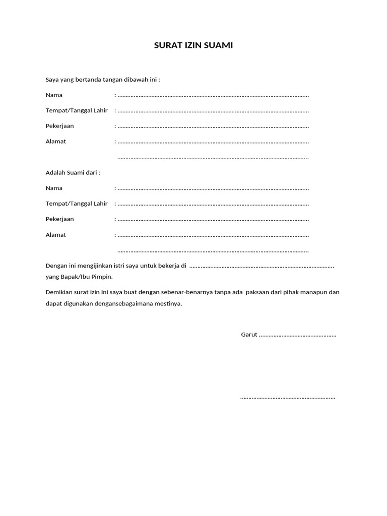 Surat Izin Suami | PDF