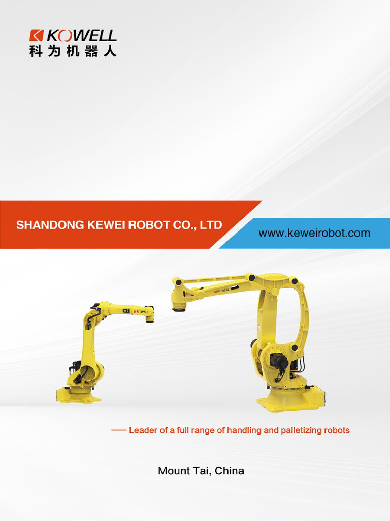 Kowell Six Axis Robot Specifications | PDF | Pallet | Industrial Processes