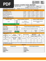 Daily Coating Inspection Report | PDF | Paint | Industries