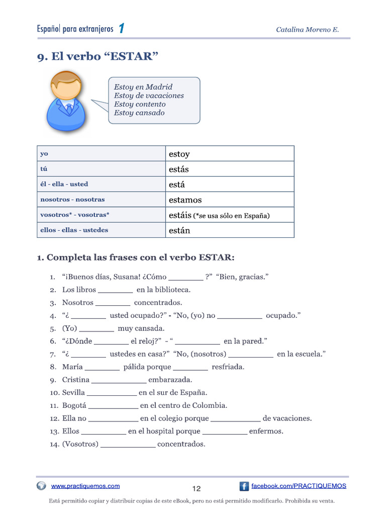 El Verbo ESTAR | PDF