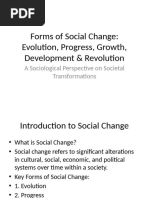 Theories of Social Change | PDF | Sociology | Evolution