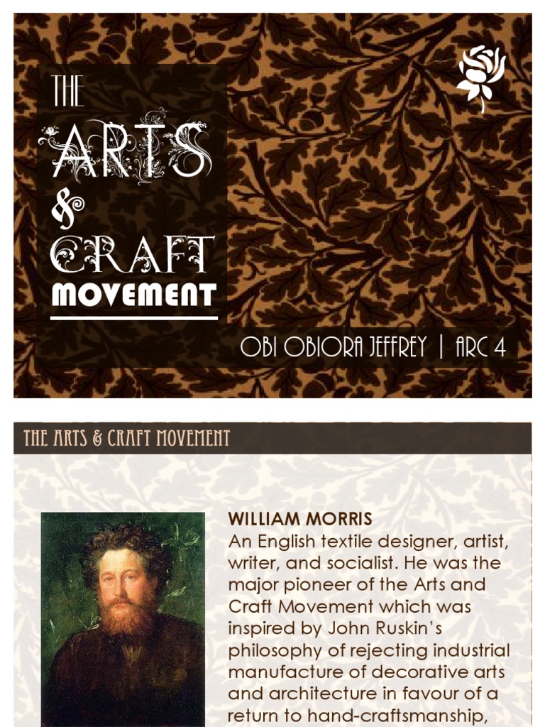 The Arts and Craft Movement | PDF | Arts And Crafts Movement | Art Media