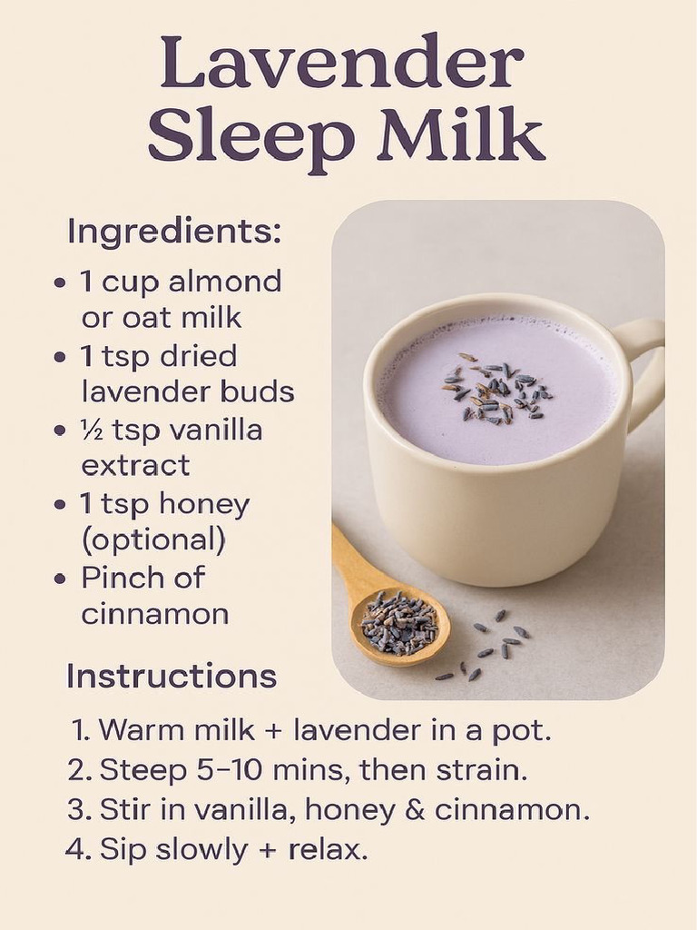 Lavender Sleep Tea Recipe | PDF