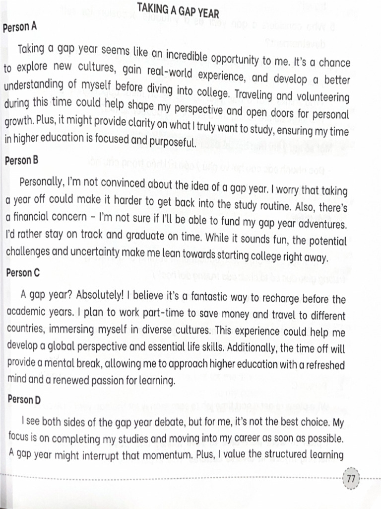 Taking A Gap Year | PDF