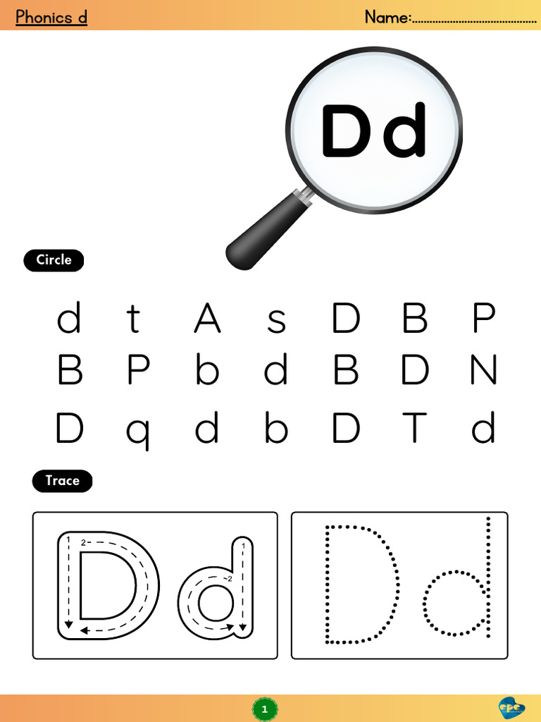 Phonics Activities for Letter D | PDF | Written Communication | Reading ...