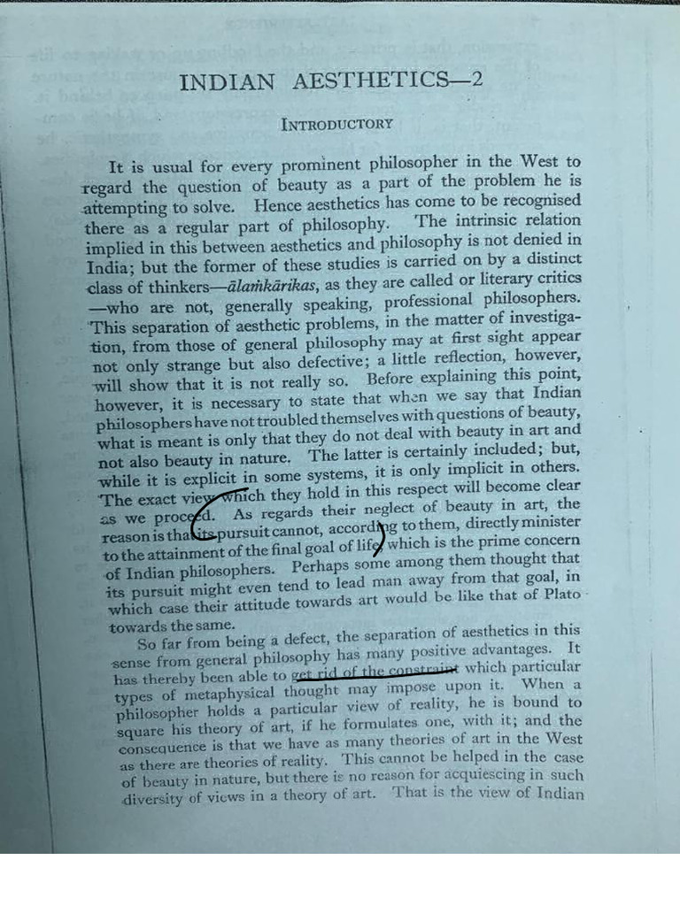 Indian Aesthetics - Edited | PDF