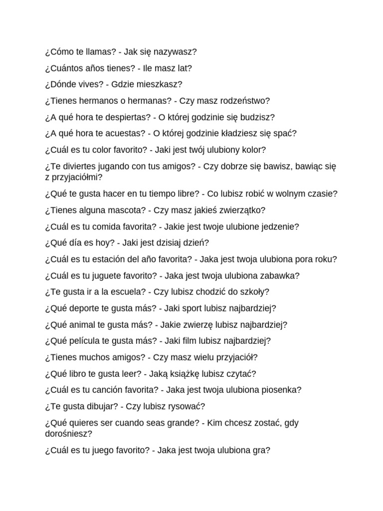 Cómo Te Llamas | PDF