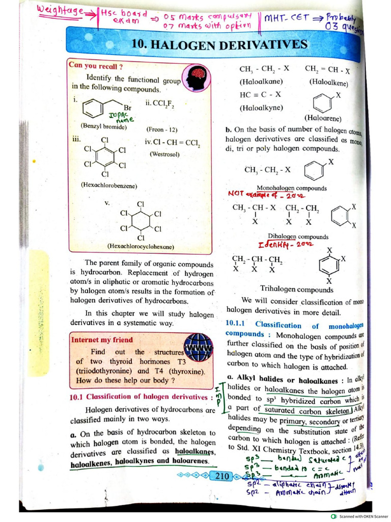 10.halogen Derivatives | PDF