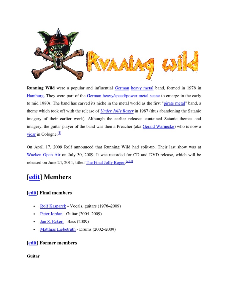 Running Wild | PDF | British Styles Of Music | Leisure