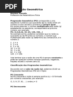 PA e PG: Conceitos e Exercícios | PDF