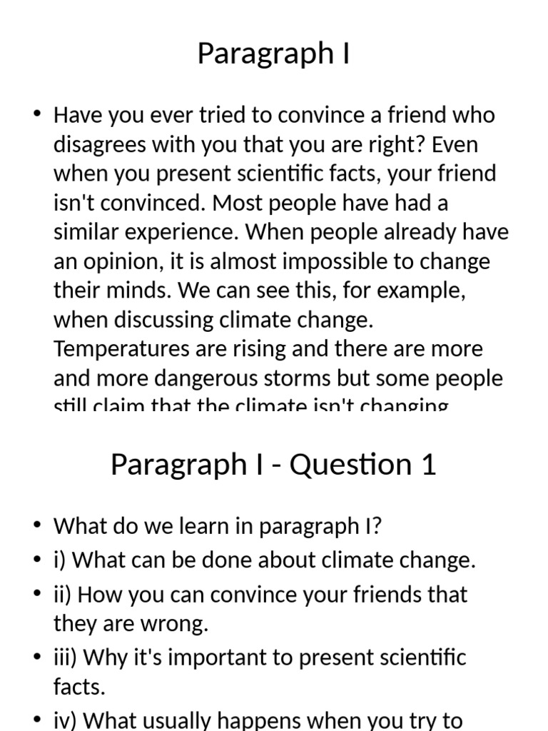 Changing Minds: The Role of Facts | PDF