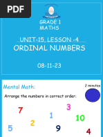 Ordinal Numbers 1-10 | PDF