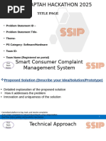 SIH 2025 Sample Template Sneha Deshmukh | PDF | Enterprise Resource ...