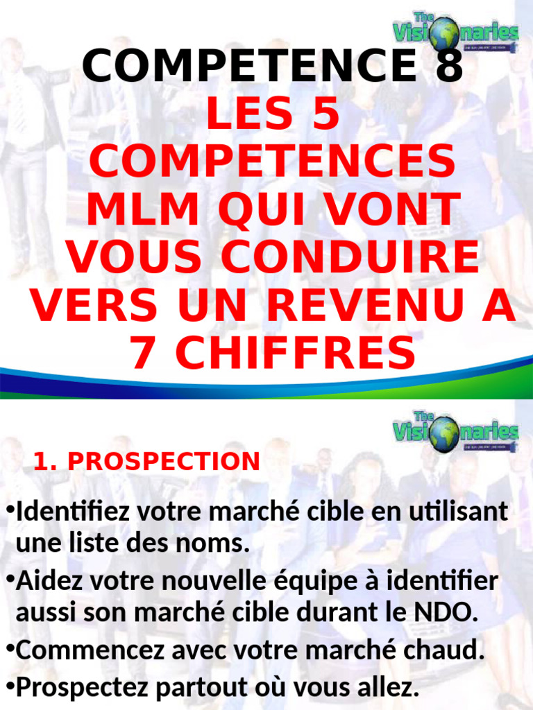 5 Compétences MLM pour un Revenu 7 Chiffres | PDF
