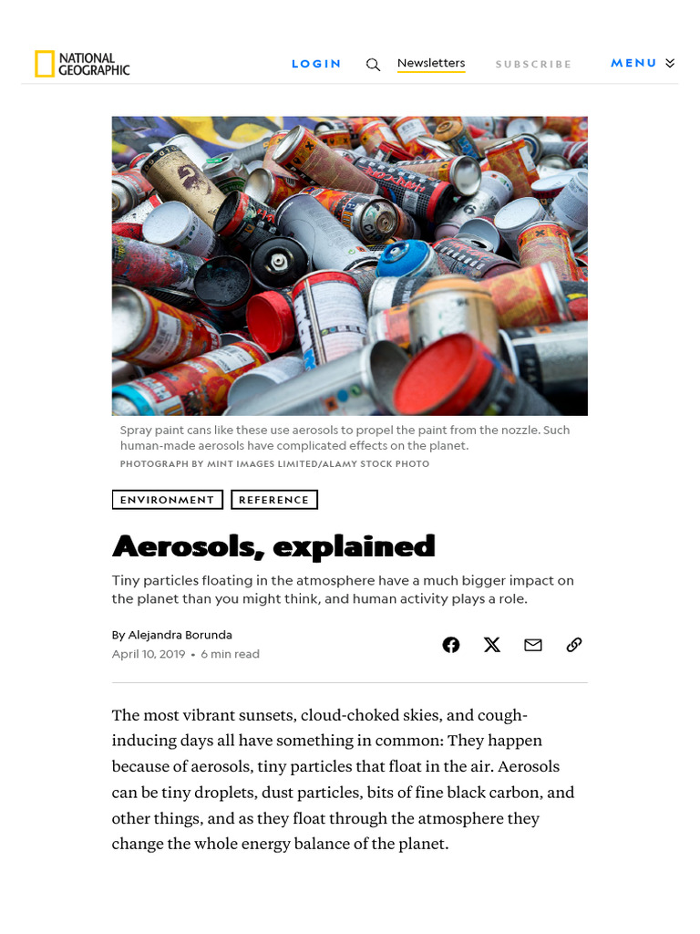 Understanding Aerosols' Climate Impact | PDF | Particulates ...