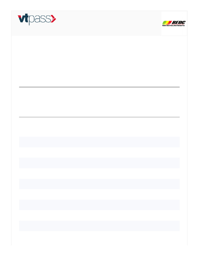 BEDC Bill Receipt - August 2025 | PDF