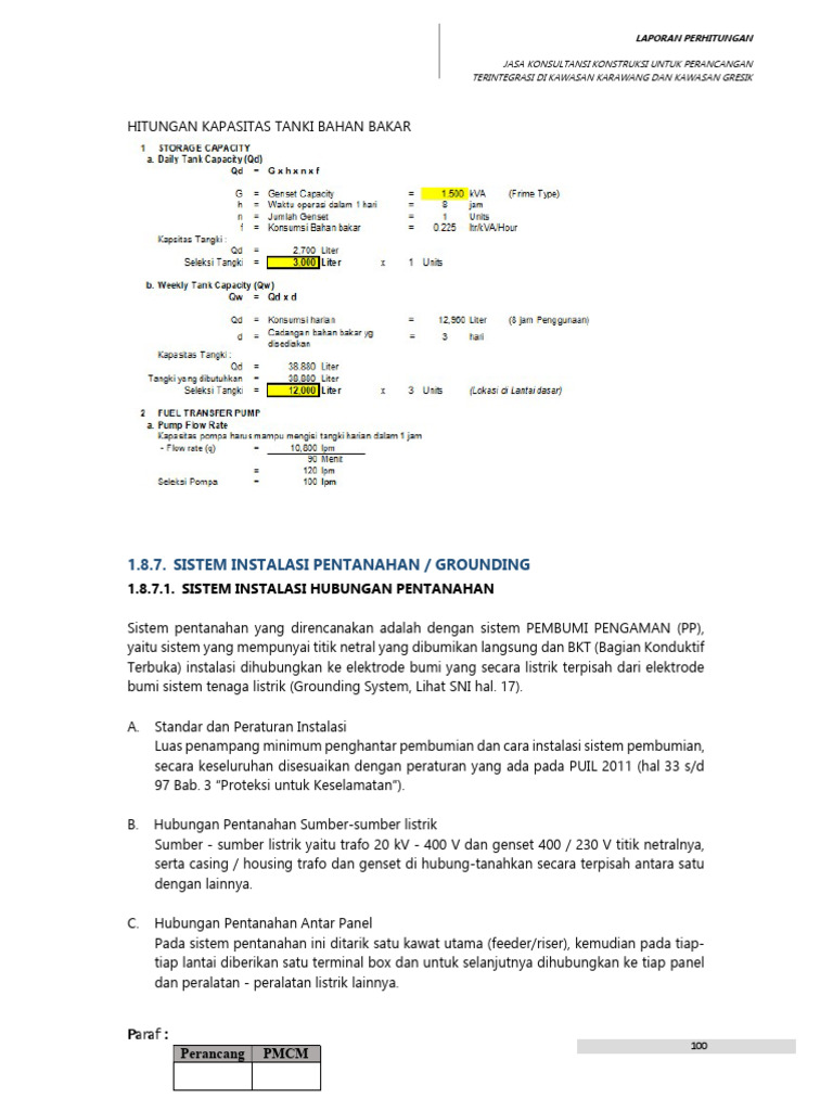 Perhitungan Sistem Pentanahan dan Petir | PDF
