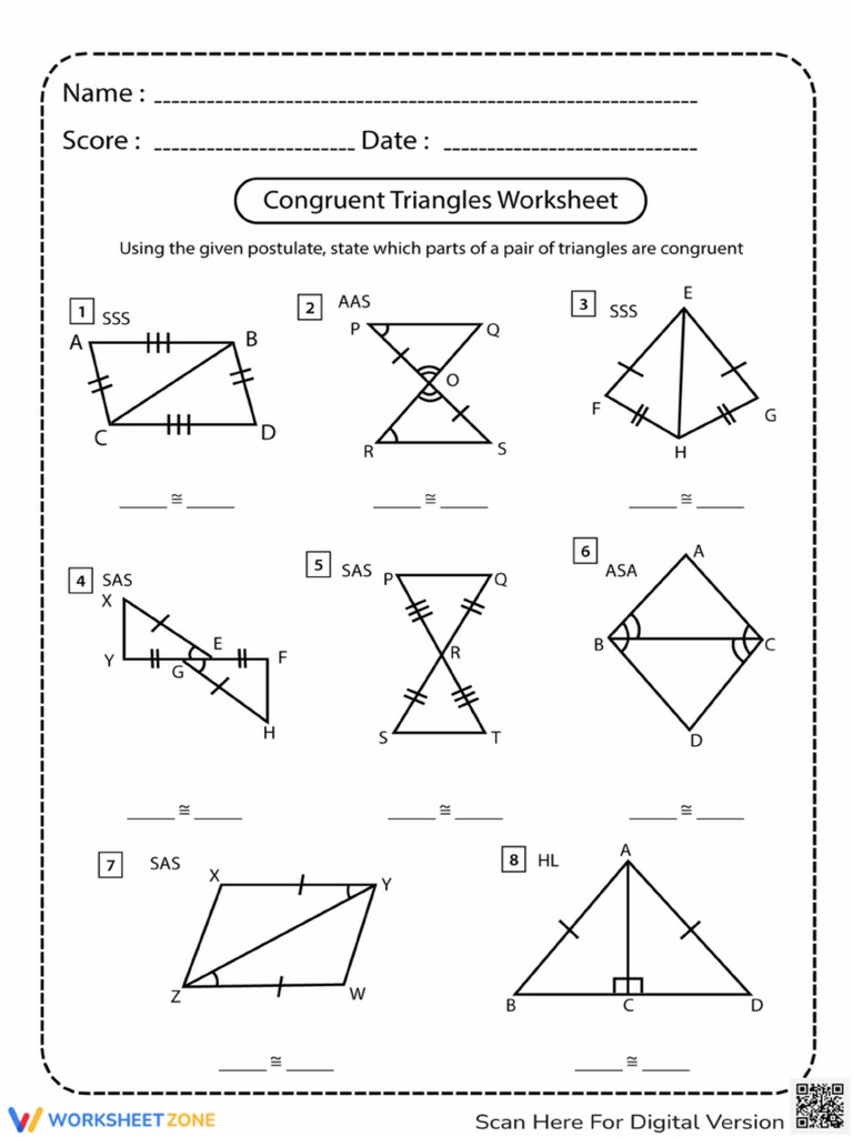 Congruent Triangles 3 | PDF