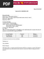 Sample Bank Balance Certificate | PDF