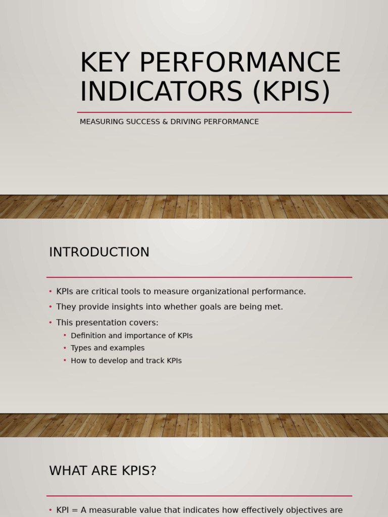 Understanding Key Performance Indicators | PDF