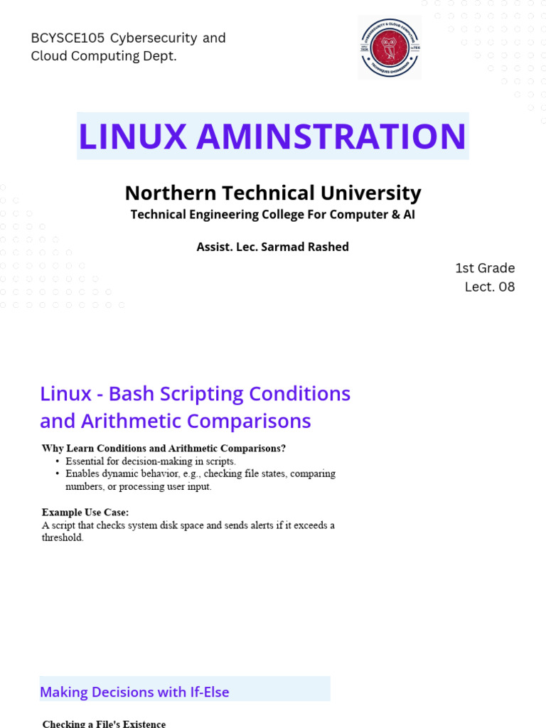 Linux Bash Scripting Essentials | PDF | Computing | Computer Science