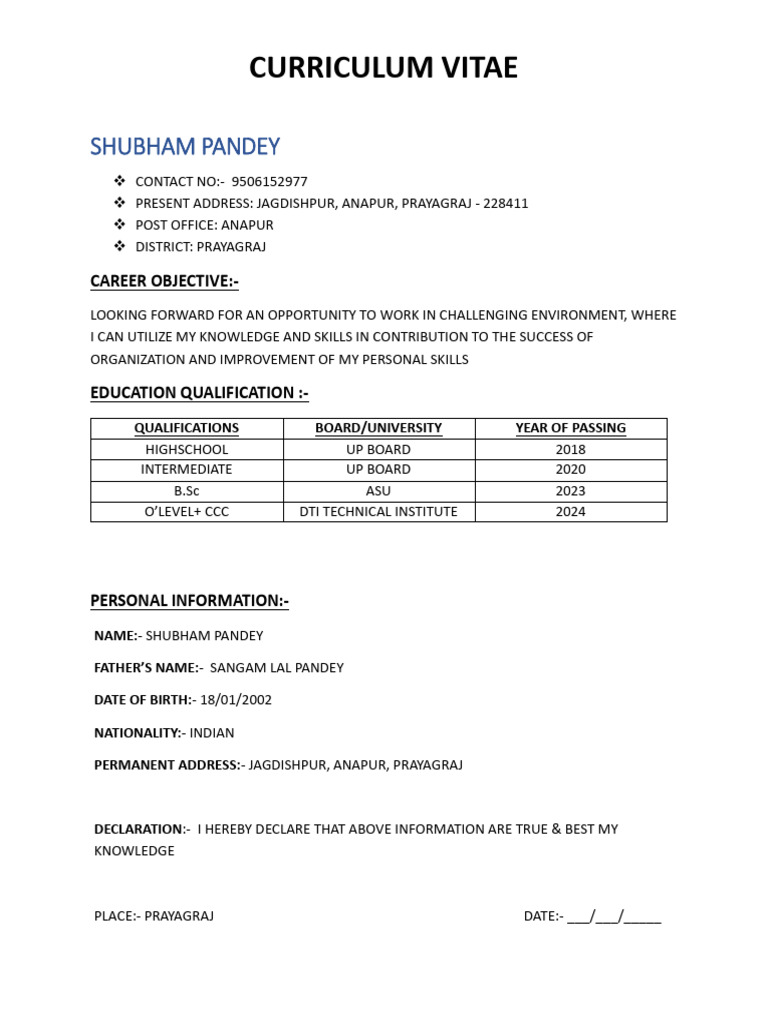 Shubham Pandey | PDF