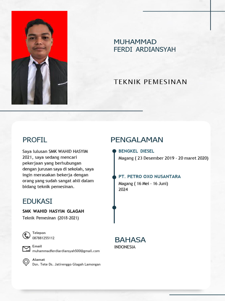 CV Muhammad Ferdi Ardiansyah | PDF