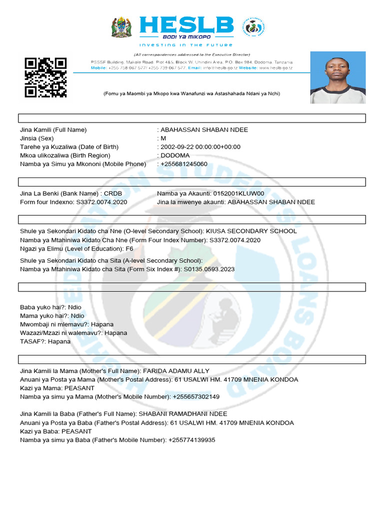 S3372.0074.2020 328309 Application Form | PDF