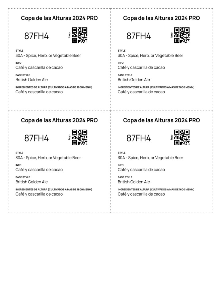 BAP Labels Order 320648 | PDF