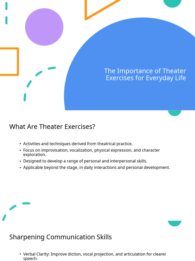 Theater Exercises For Everyday Life | PDF | Psychology | Behavioural ...