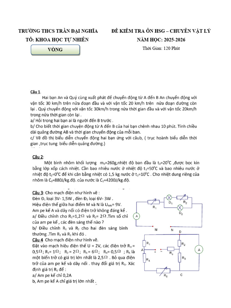 NG Thcs TR T: Khoa H CT Nhiên KI Mtraônhsg Chuyên V TLÝ C: 2025-2026 ...