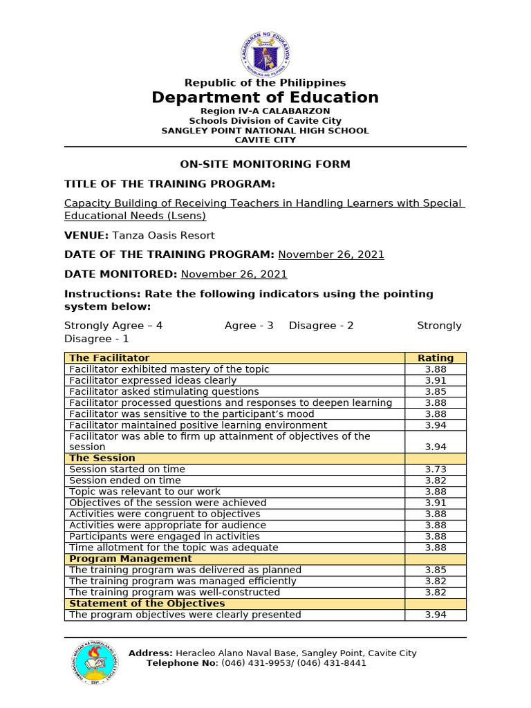 Capacity Building of Receiving Teachers in Handling Learners With ...