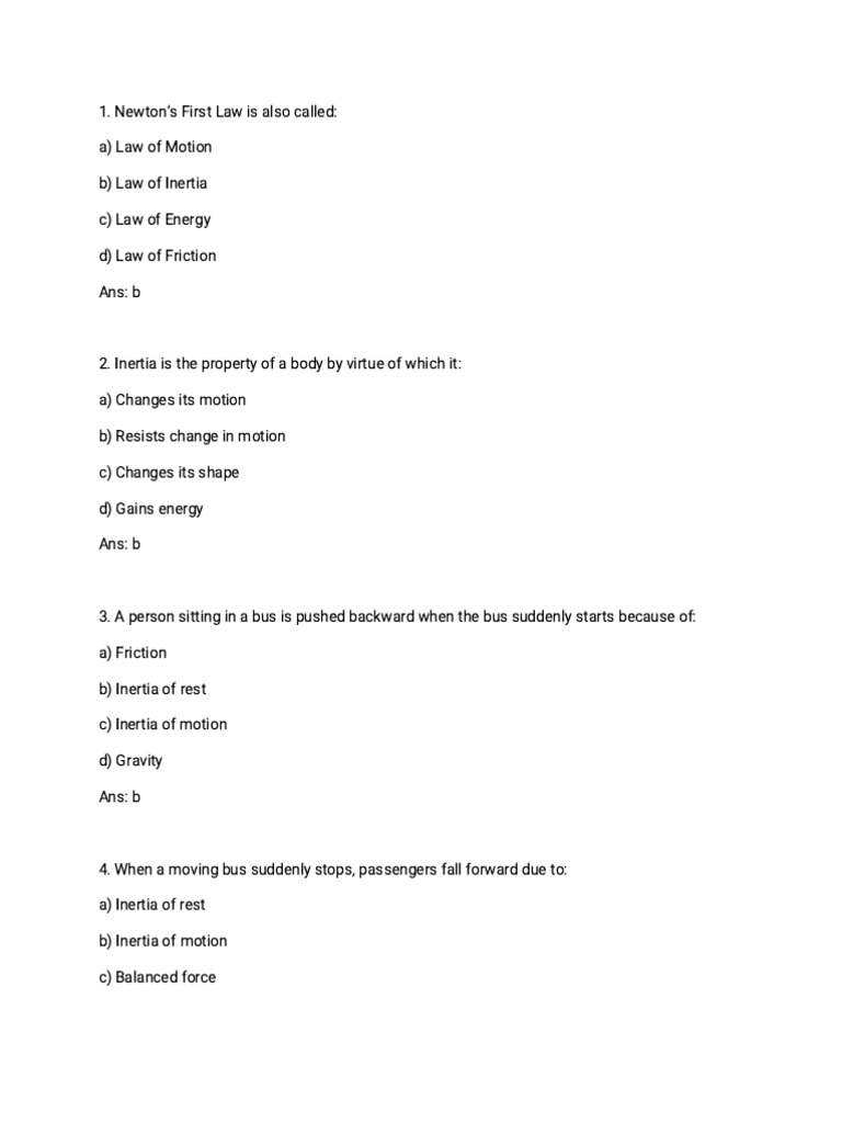 Newton's Laws of Motion Explained | PDF | Force | Momentum