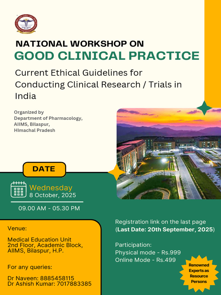 GCP Workshop 2025 Registration Details | PDF | Medicine | Health Care