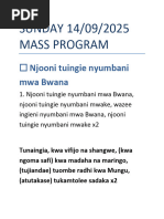 Njooni Tuingie Nyumbani Mwa Bwana | PDF