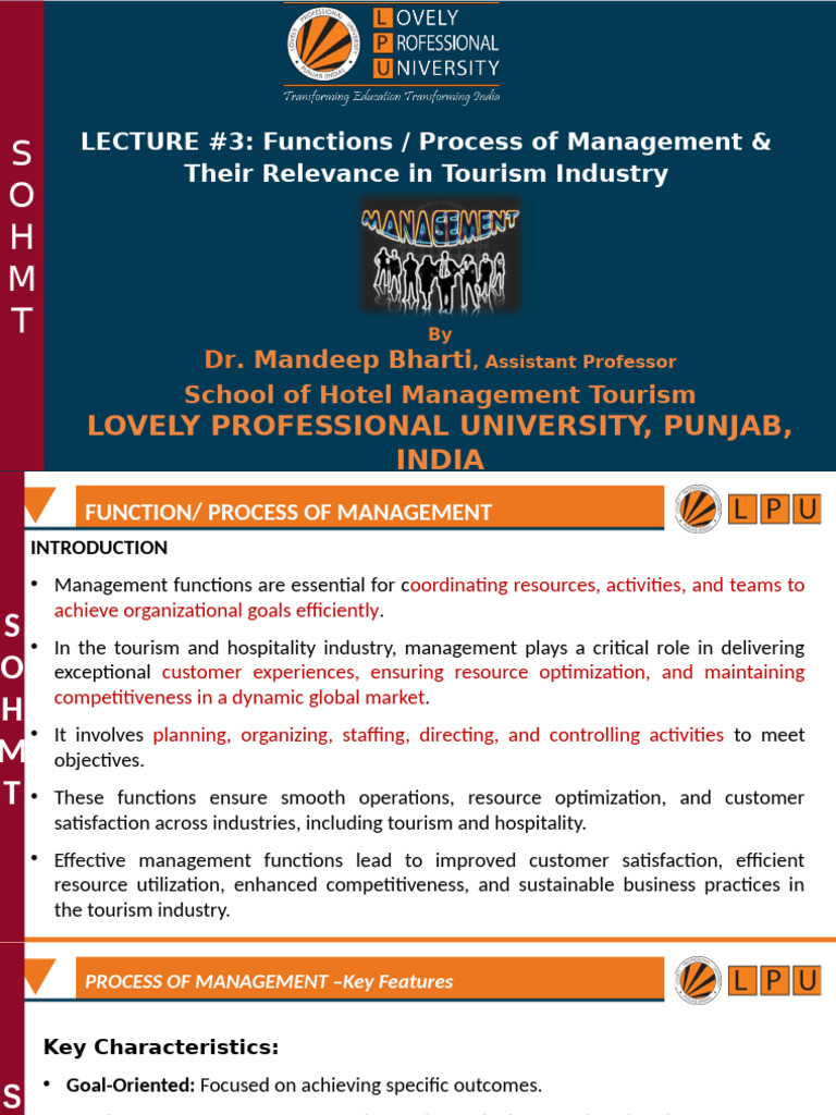 Management Functions in Tourism Industry | PDF | Tourism | Venice