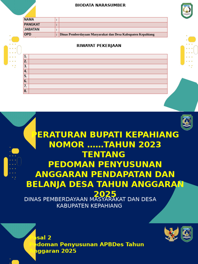 Perbub Pedoman Apbdes | PDF