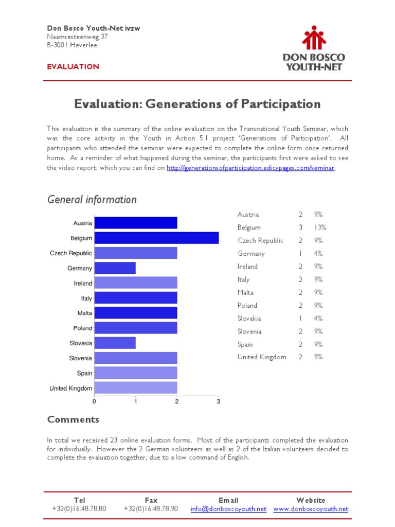 REP Generations of Participation Evaluation Seminar | PDF | Evaluation ...