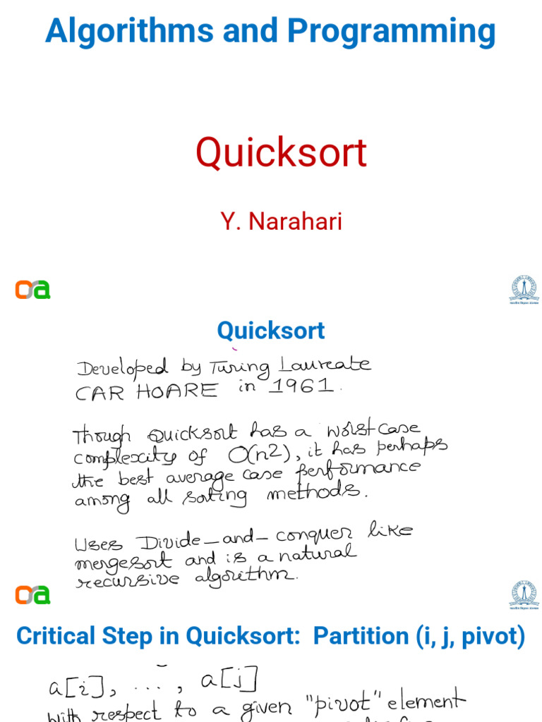 9 Quicksort | PDF
