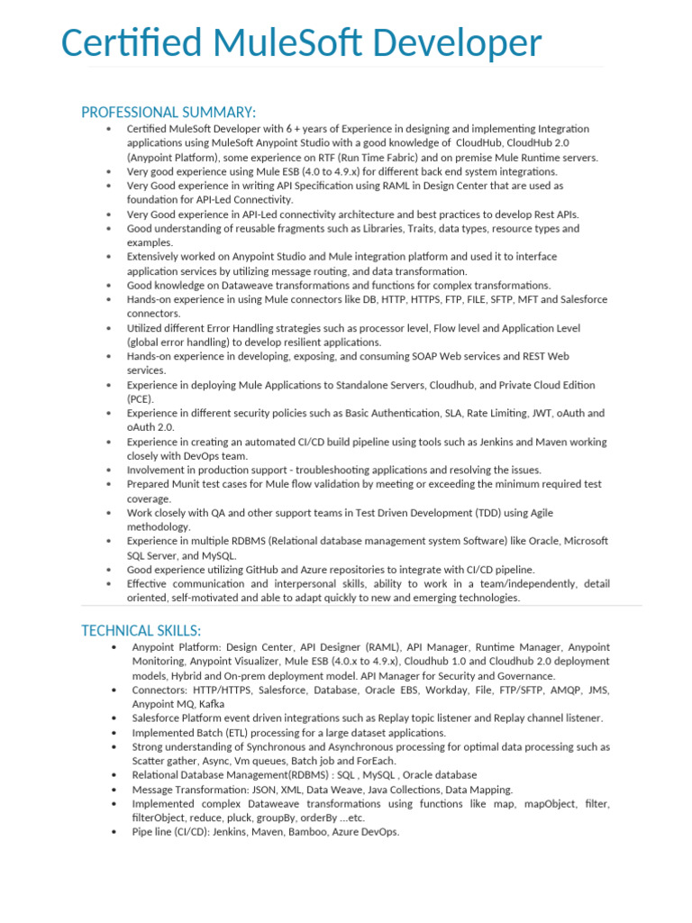 Certified MuleSoft Developer | PDF | Databases | File Transfer Protocol