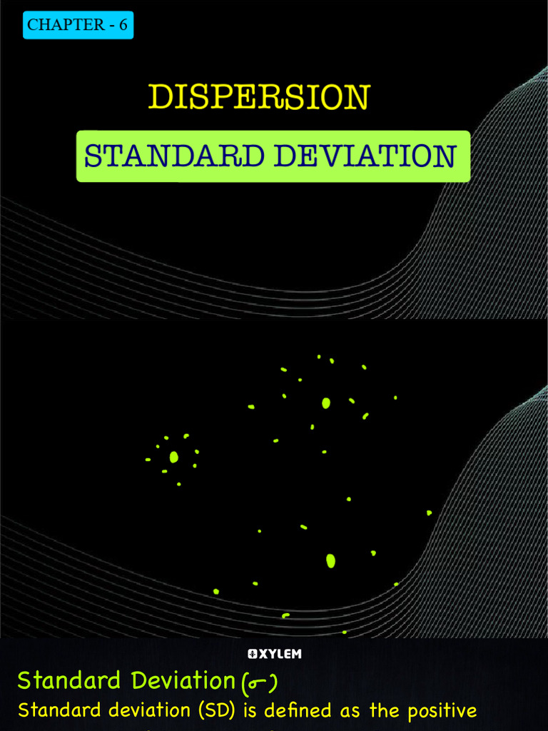 Dispersion - Standard Deviation | PDF | Standard Deviation | Mean