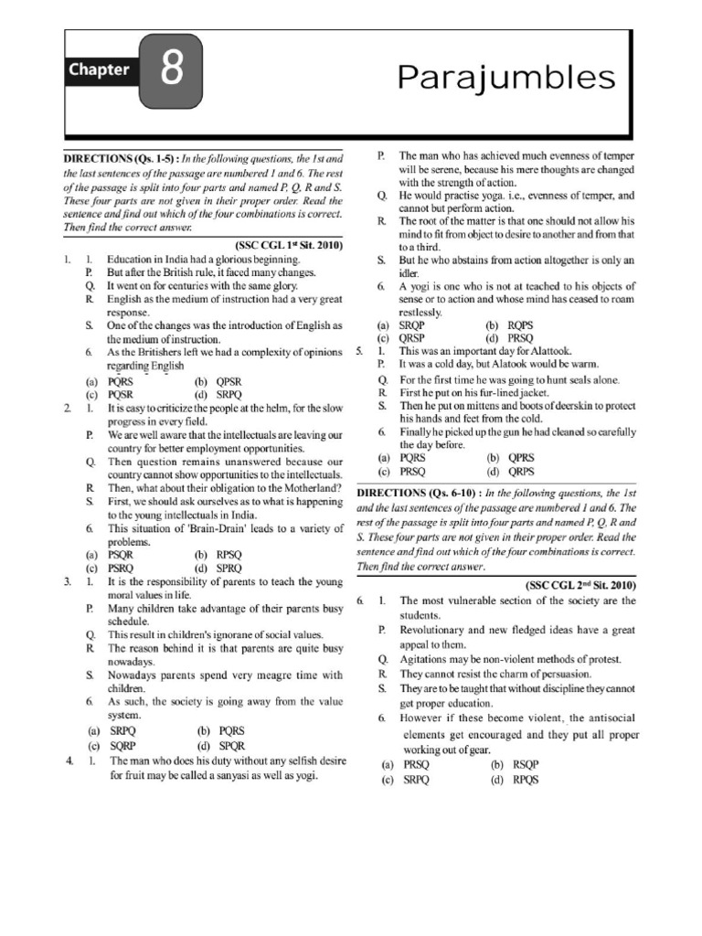 Para Jumbles | PDF