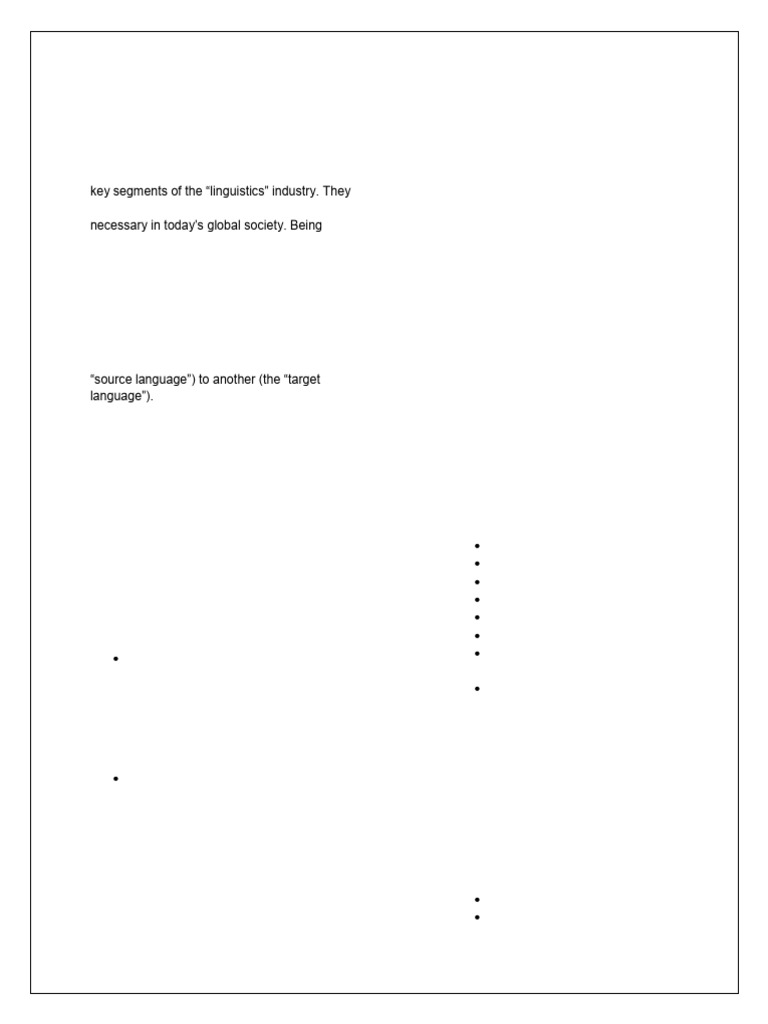 2009 Overview of Translators & Interpreters | PDF | Language ...
