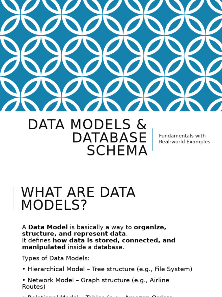 Data Models and Database Schema | PDF | Databases | Table (Database)