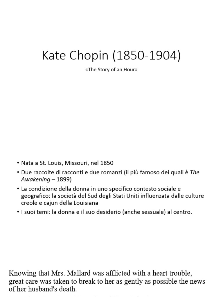 Kate Chopin's "The Story of an Hour" | PDF