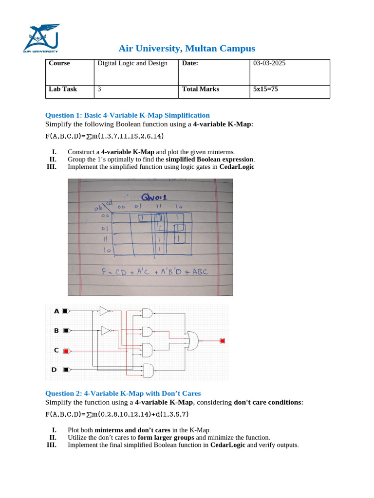 Lab Task 3 DLD | PDF