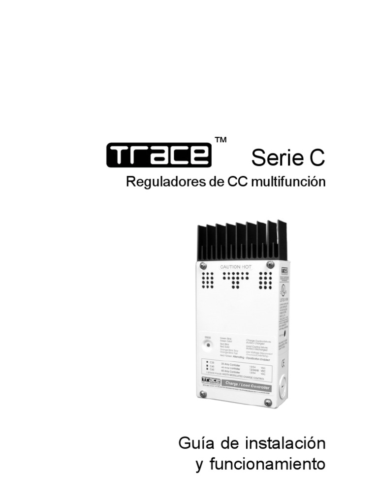 XANTREX C35 C40 C60 Manual ES | PDF | Batería (electricidad ...