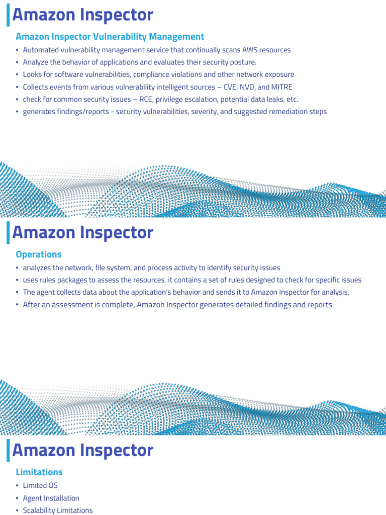 Amazon Inspector: AWS Vulnerability Management | PDF | Amazon Web ...